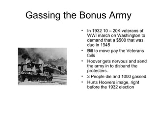 Hoover struggles with the depression | PPT