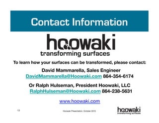 Hoowaki Overview October 2010 | PDF | Physics | Science