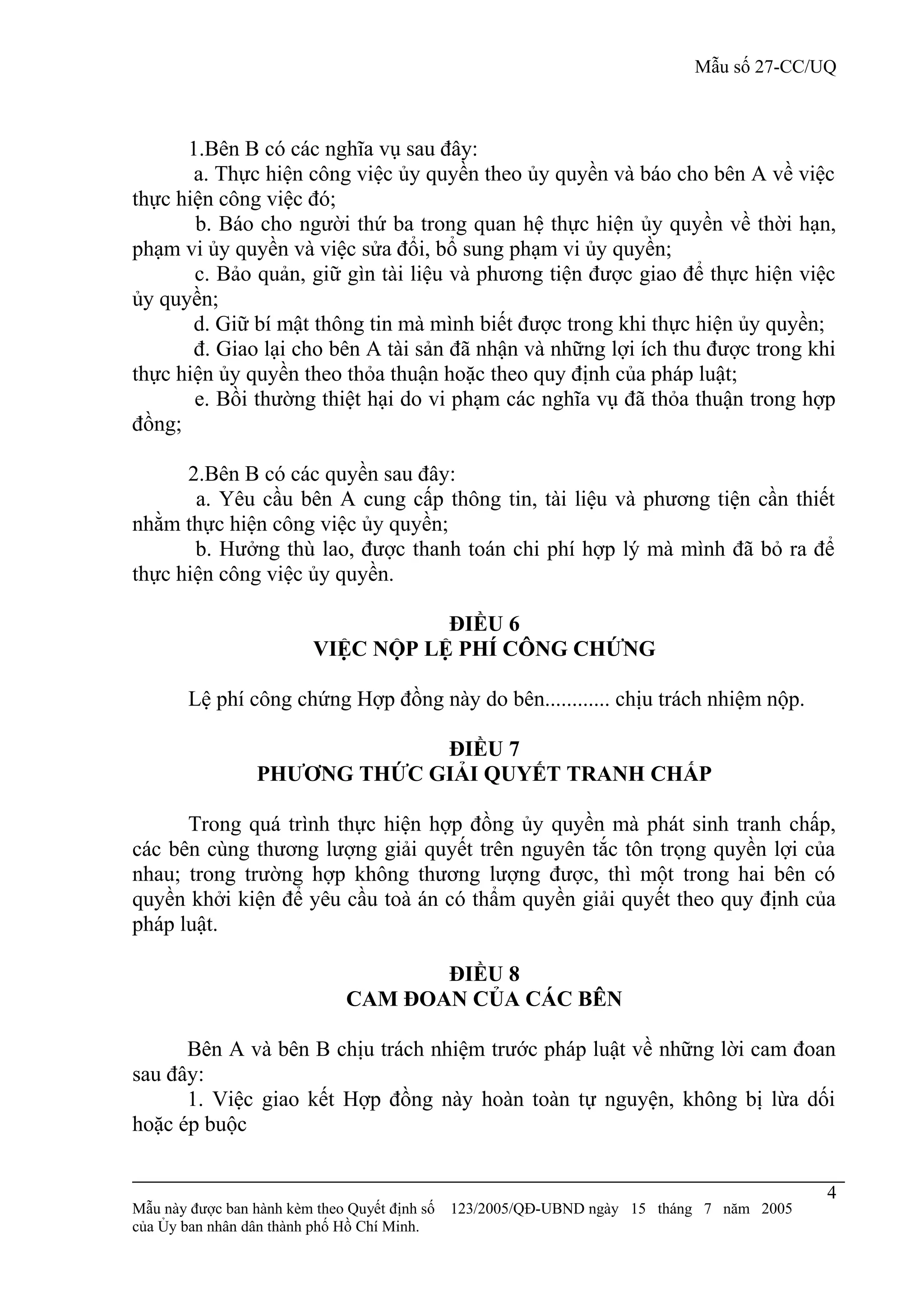 Hop dong-uy-quyen | PDF