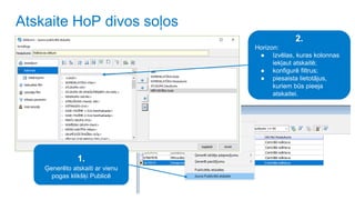 VISMA HoP Atskaites | PPTX