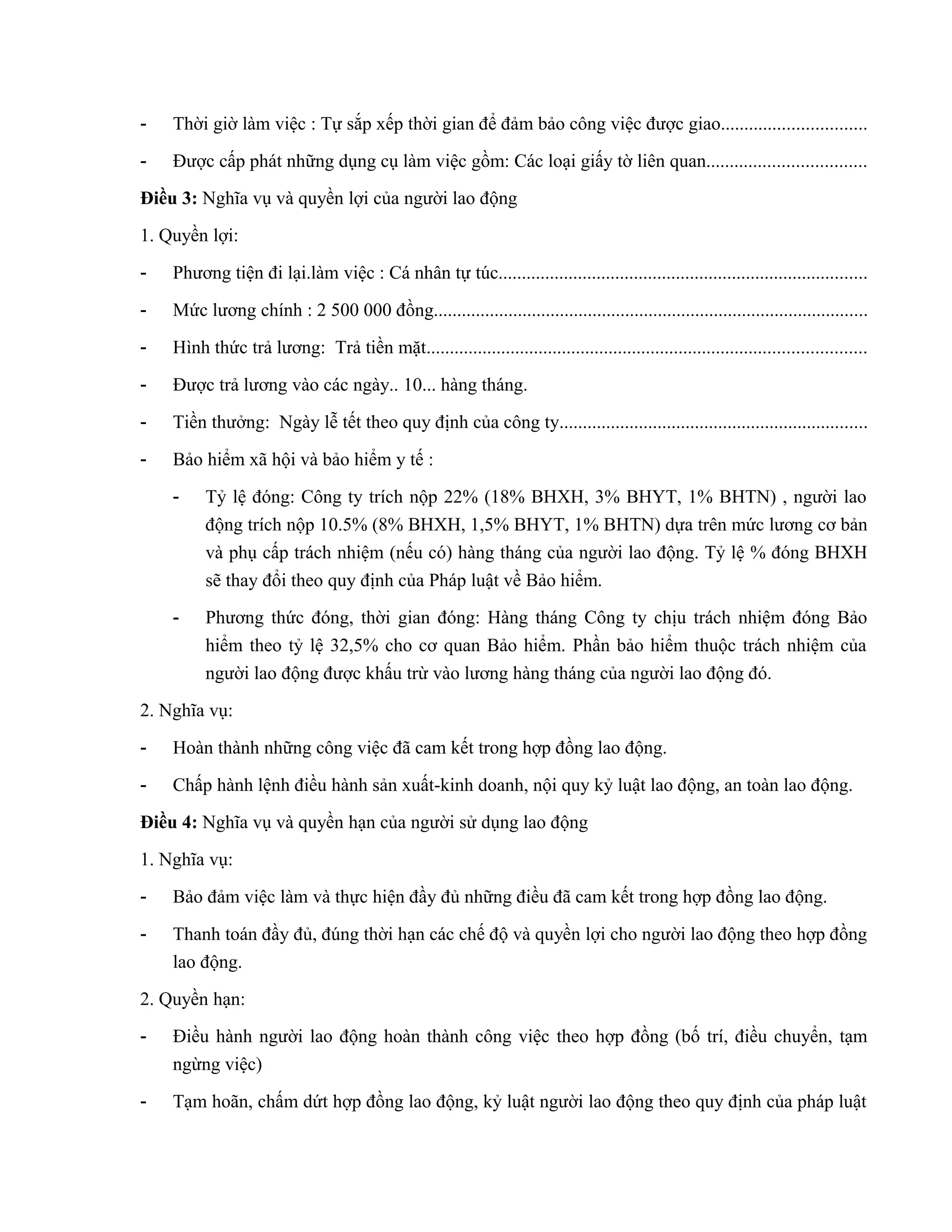 Hop dong lao_dong | PDF