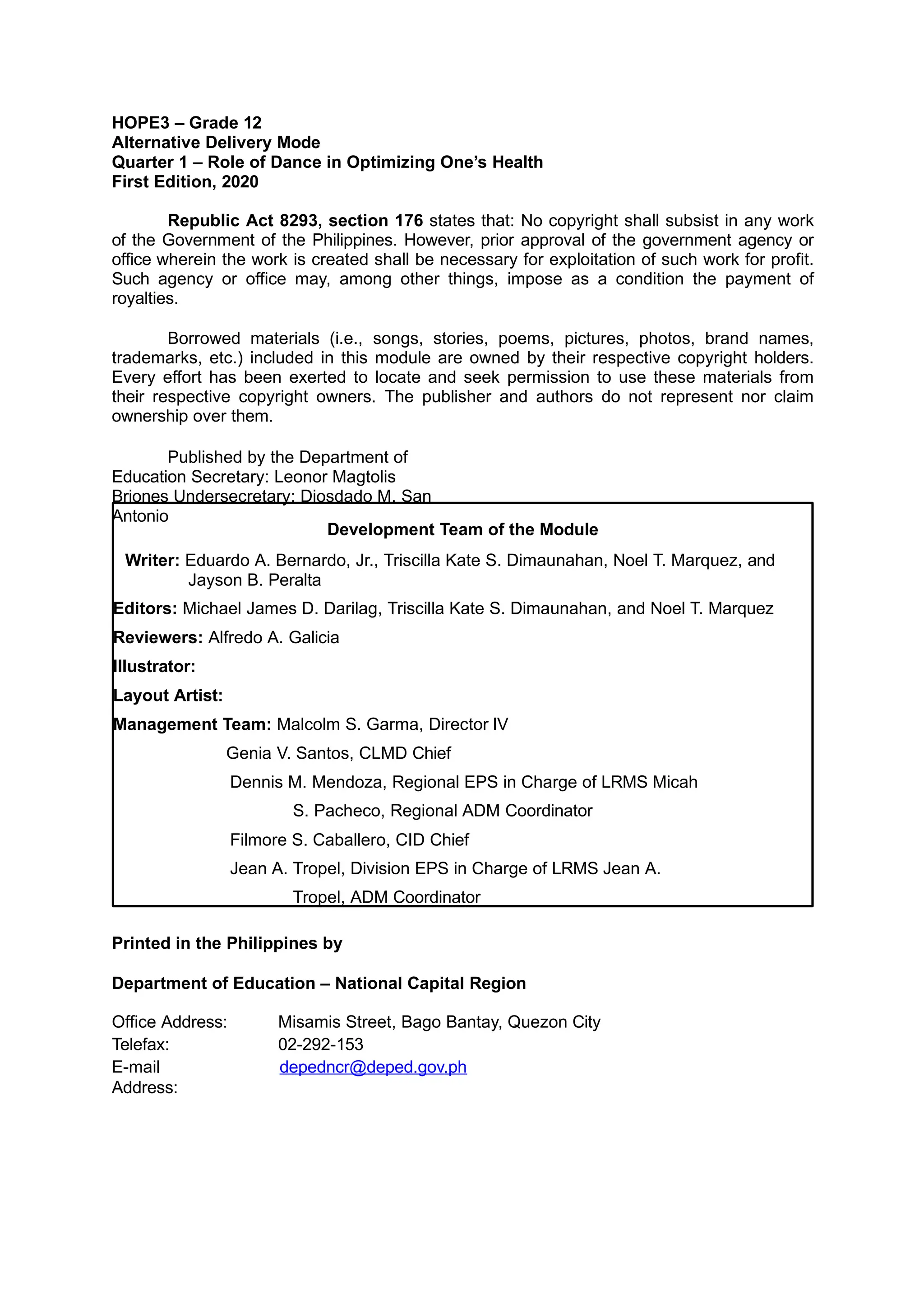 PHYSICAL EDUCATION AND HEALTH FOR GRADE 12 .pptx