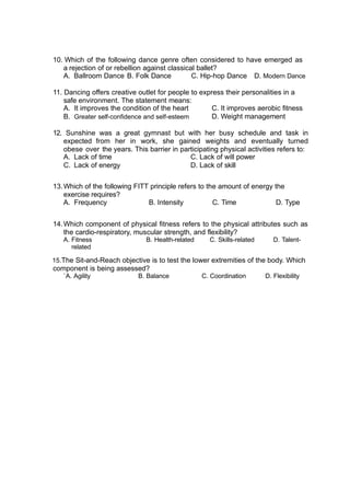 PHYSICAL EDUCATION AND HEALTH FOR GRADE 12 .pptx
