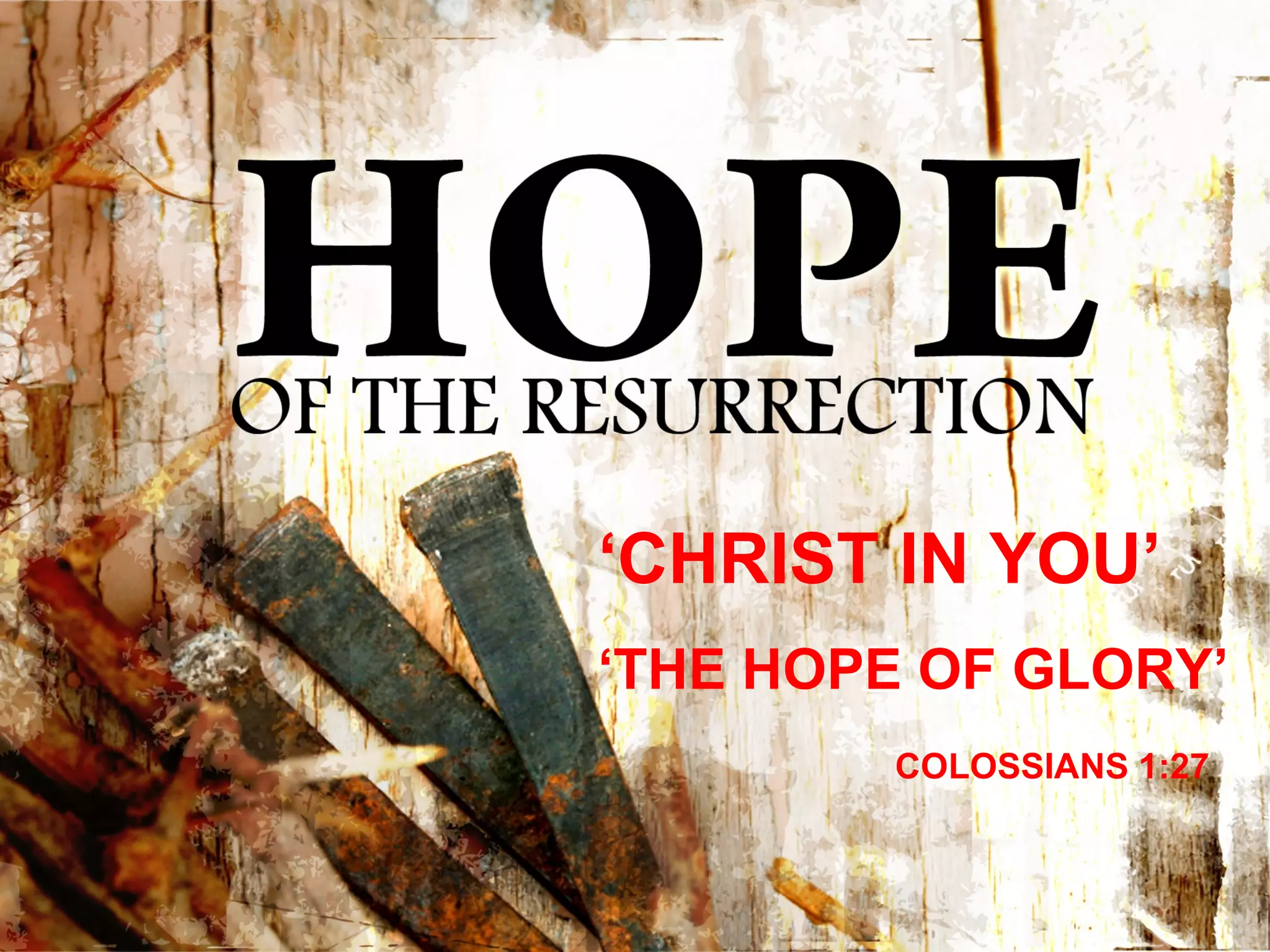 Hope Of The Ressurection Ppt | PPT