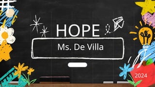grade 12 HOPE FIRST MODULE IN 2ND SEMESTER | PPTX