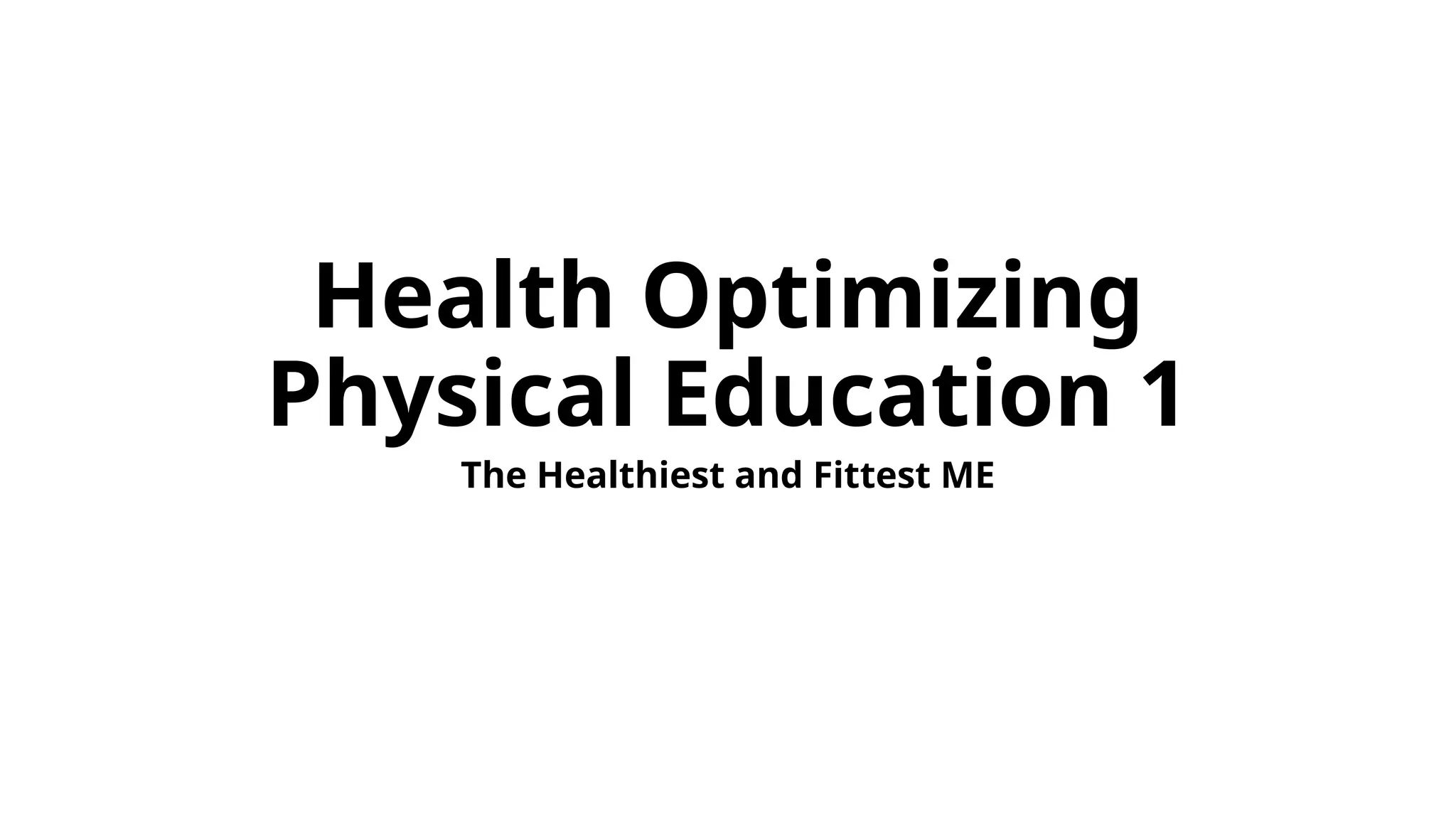 HOPE1-MODULE1 GRADE 12 MODULE 1 QUARTER 1 | PPTX