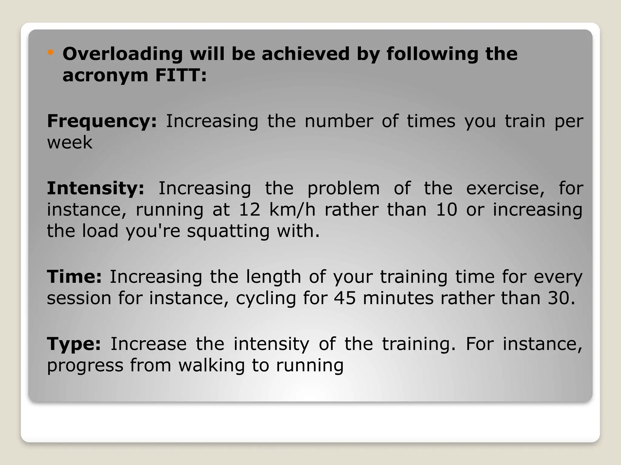 Health Optimzing Physical Education 1 FITT Principle | PPTX
