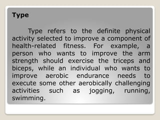 Health Optimzing Physical Education 1 FITT Principle | PPTX