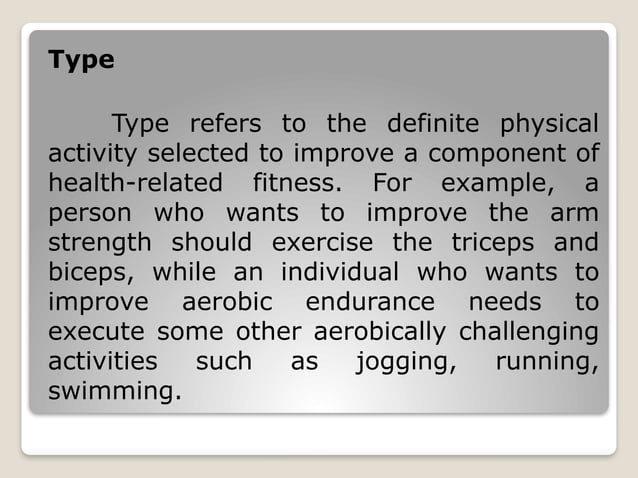 Health Optimzing Physical Education 1 FITT Principle | PPTX