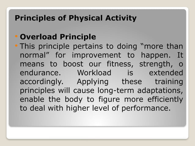 Health Optimzing Physical Education 1 FITT Principle | PPTX
