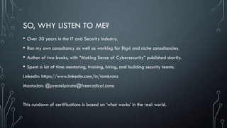 HOPE 2022 Talk - Certifications The Good The Bad and The Ugly.pptx