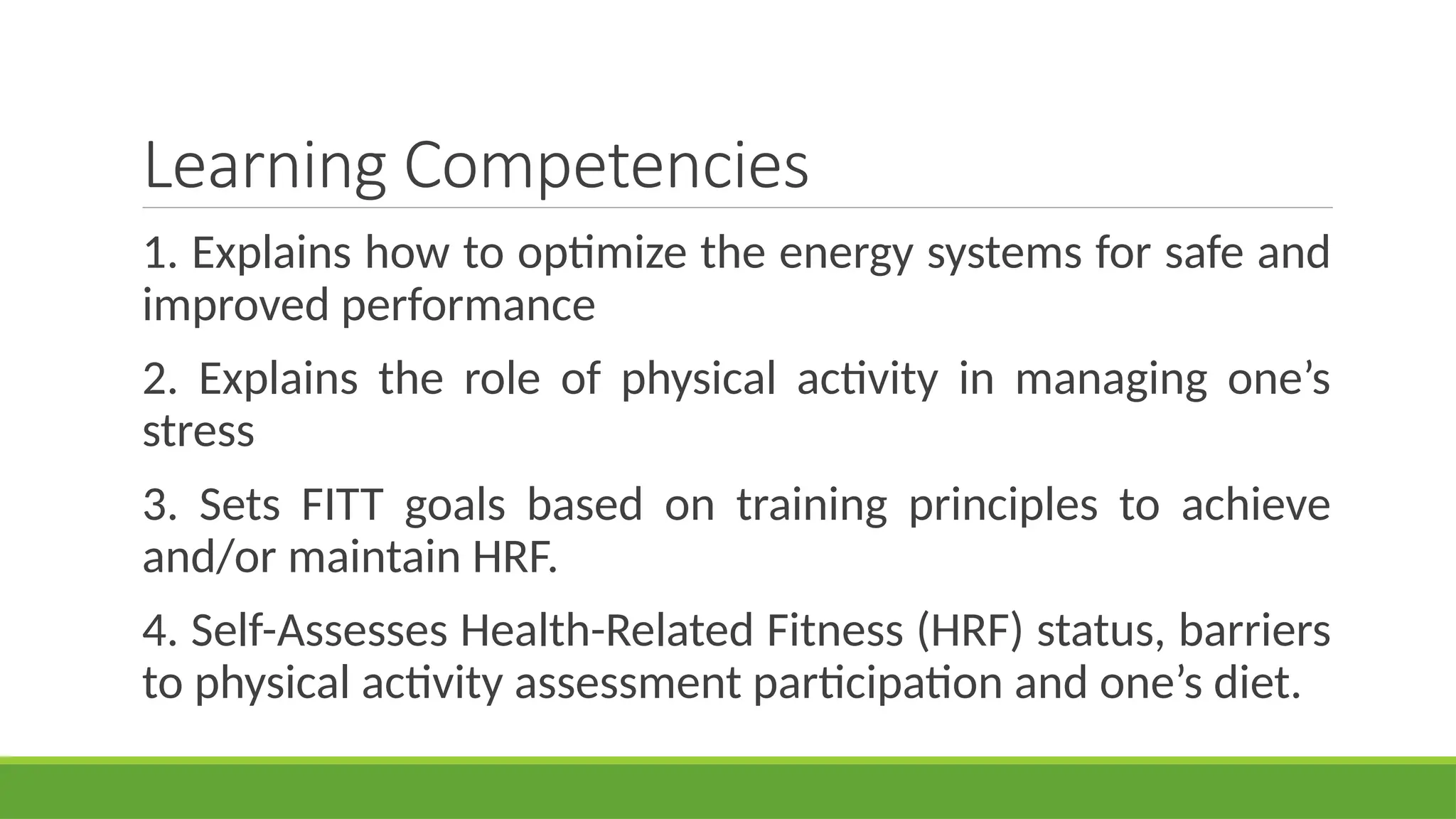 health optimizing physical education 3 module 3 | PPTX
