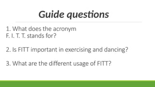 health optimizing physical education 3 module 3 | PPTX