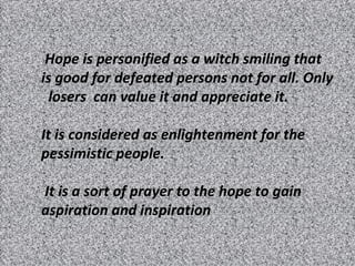 "Hope" by Henry Derogio an analysis | PPT