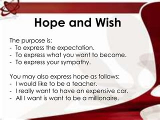 Hope and wish | PPTX