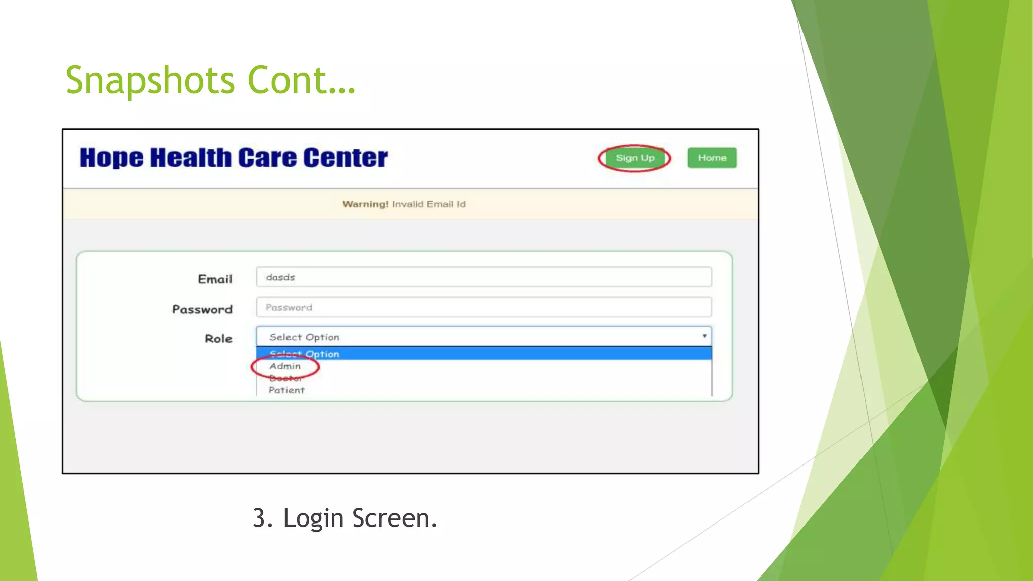 Hope health care centre, Hospital Management Website | PPT