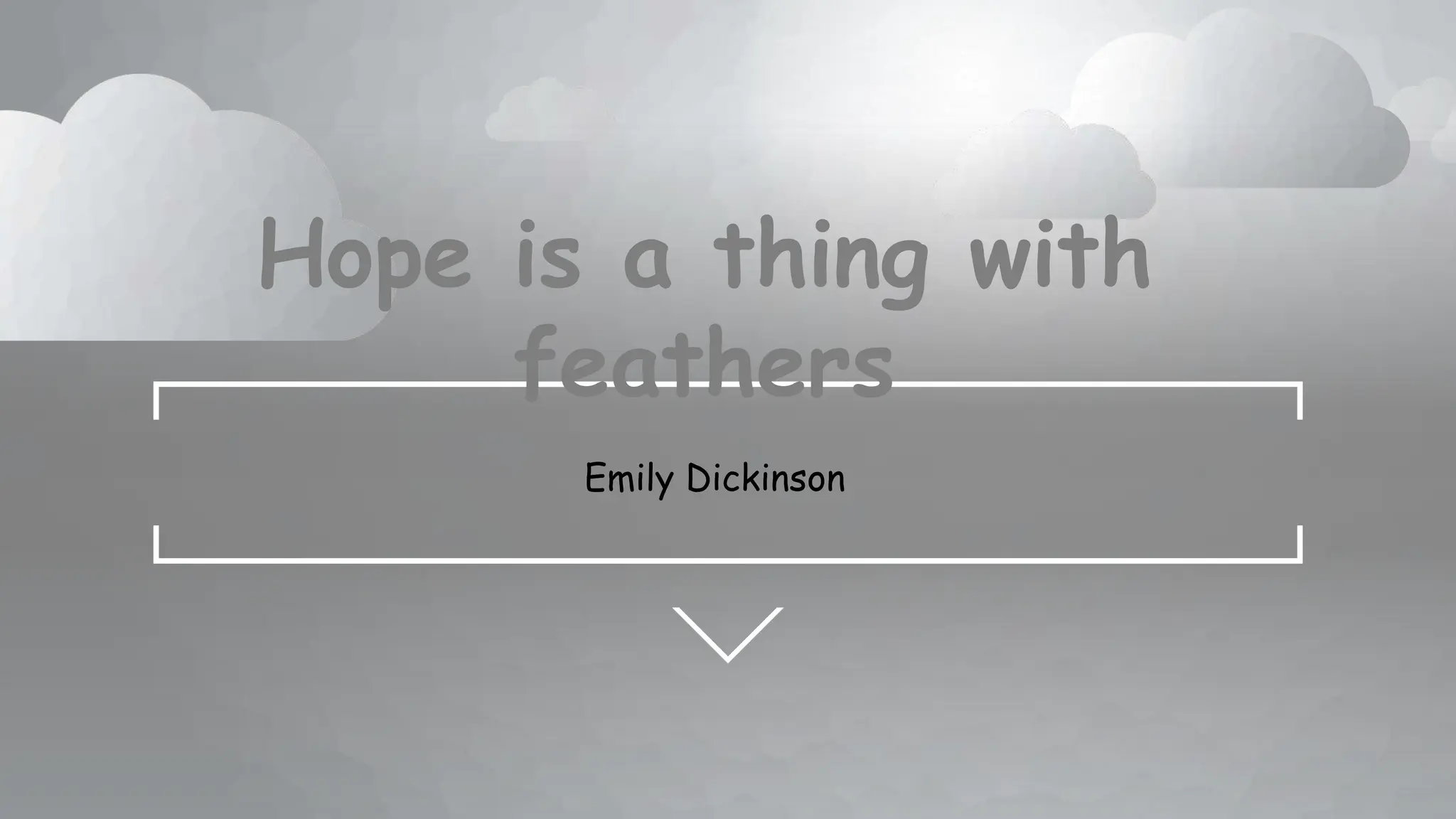 Hope is a thing with feathers Analysis.pptx | Poetry | Books and Literature