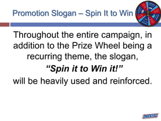 Snickers Spin to Win - An Ad Campaign | PPT