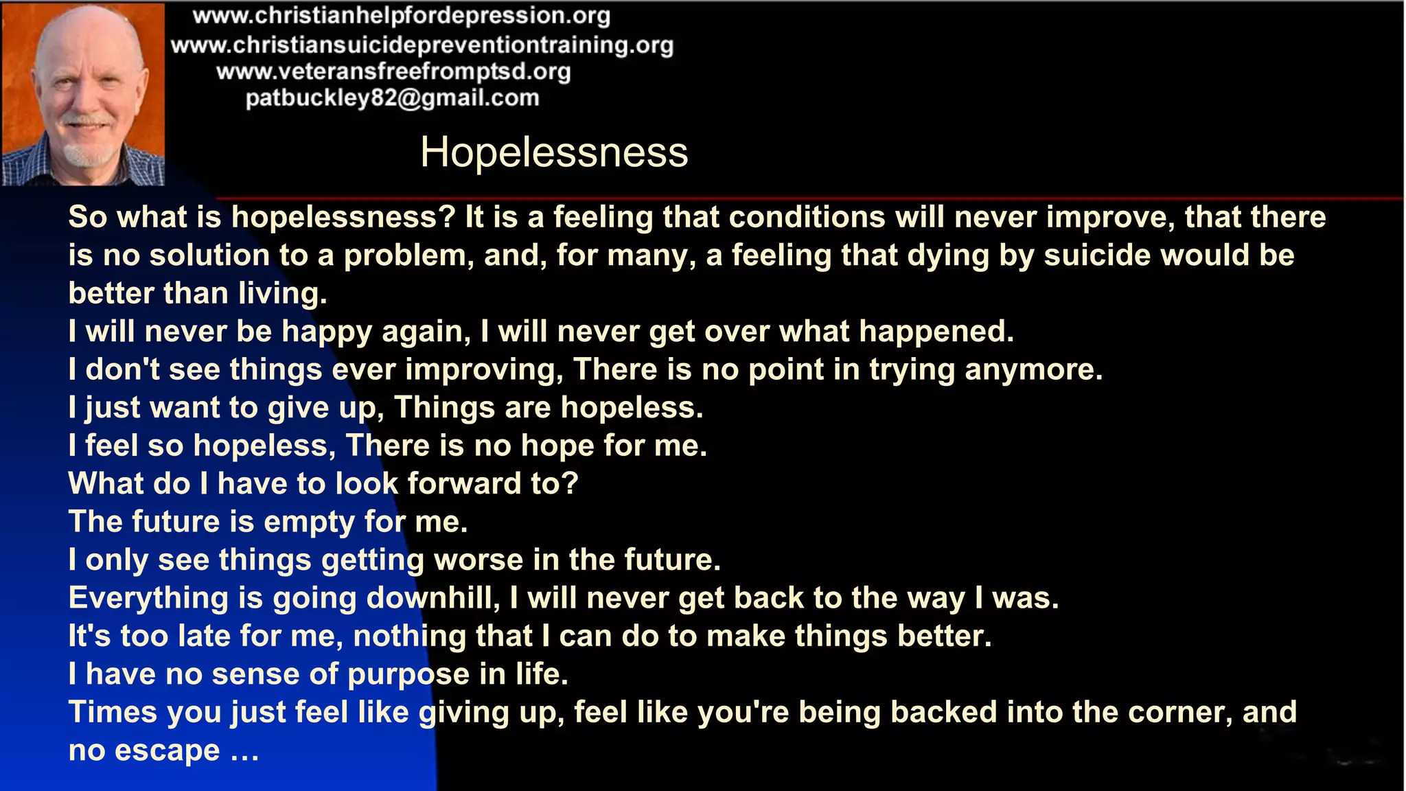 Christian Depression and Hopelessness | PDF