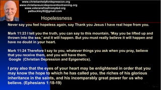 Christian Depression and Hopelessness | PDF