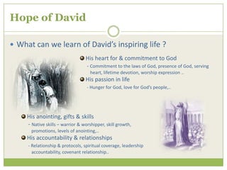 Hope of david outline | PPSX