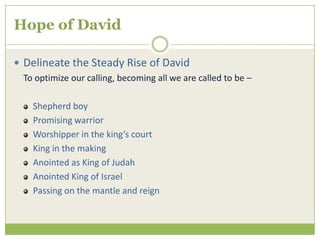 Hope of david outline | PPSX