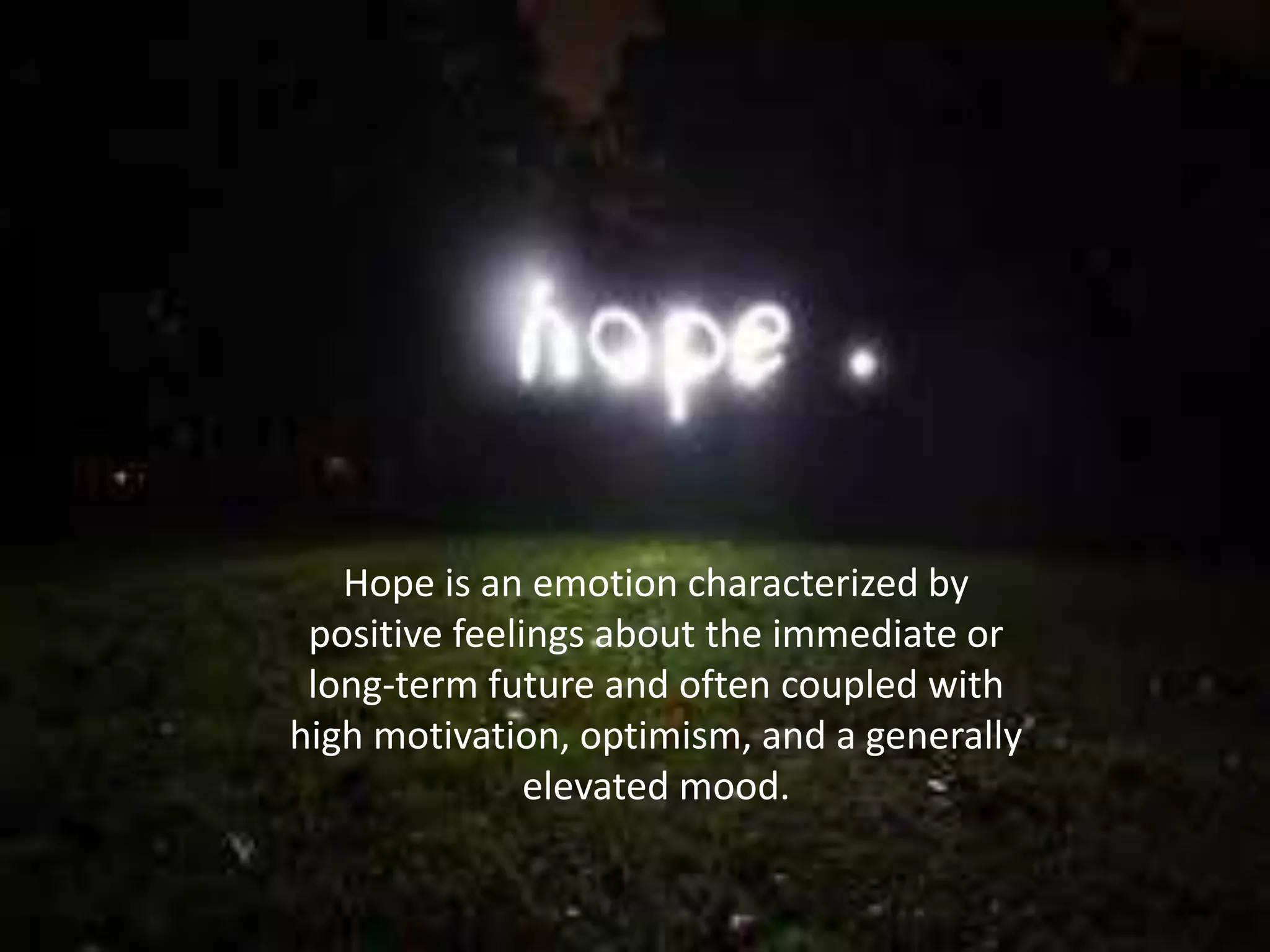 Hope Positive Psychology | PPTX