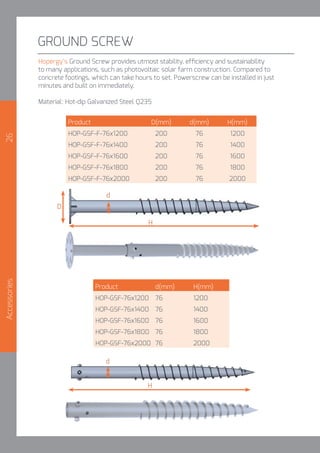 Hopergy Solar Mounting Structure Catalogue | PDF