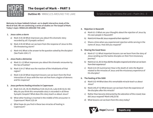 Hope Sabbath School Outlines 2024_05.pdf | Christianity | Religion ...