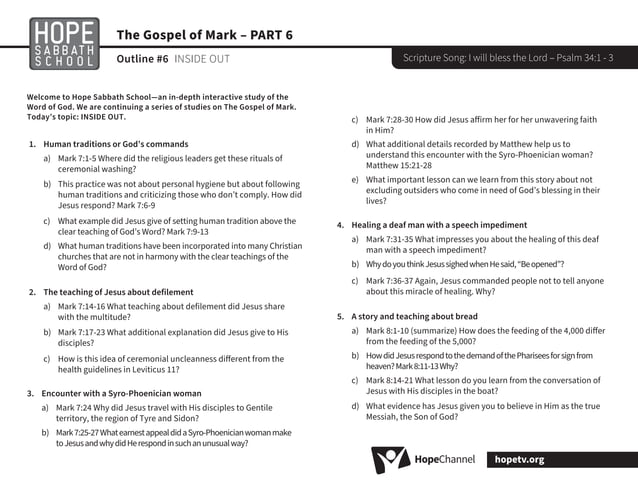 Hope Sabbath School Outlines 2024_06.pdf | Christianity | Religion ...