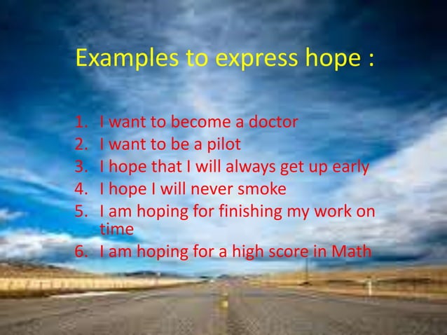 Hopes (ppt) | PPT