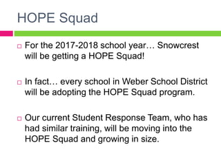 Hope squad | PPT