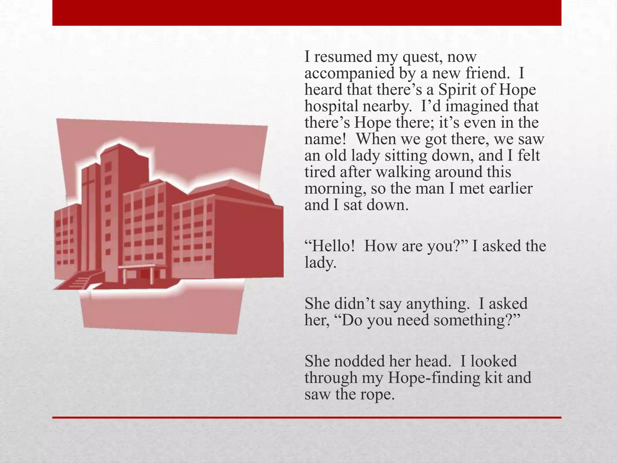 Hope visual story | PPTX