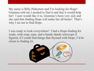 Hope visual story | PPTX