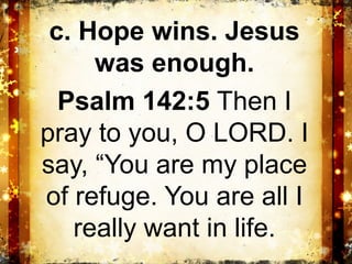 Hope wins | PPT