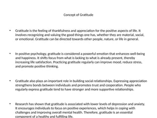 Exploring Hope, Wisdom, and Gratitude: Foundations of Positive ...