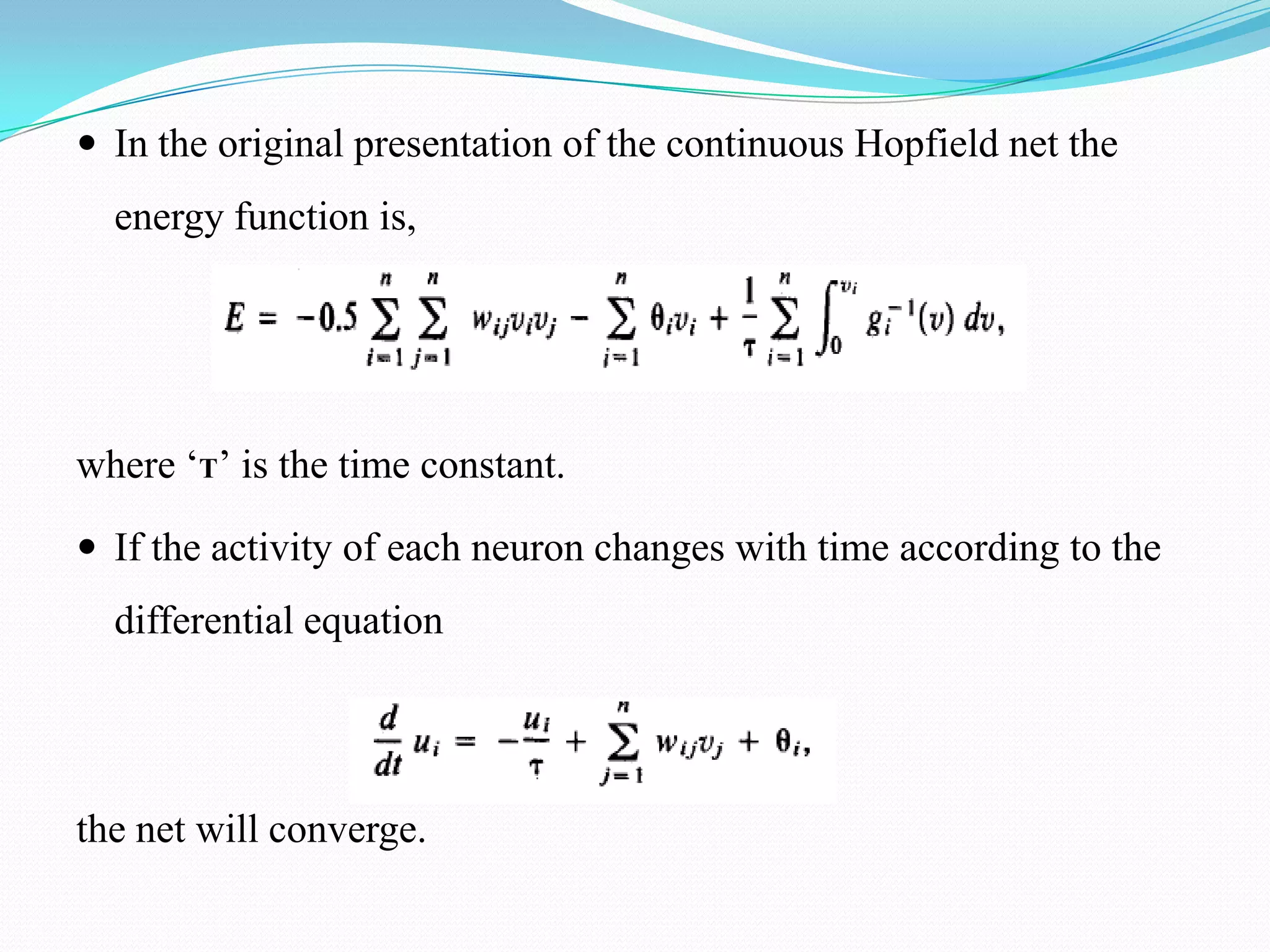 Hopfield Networks | PPTX