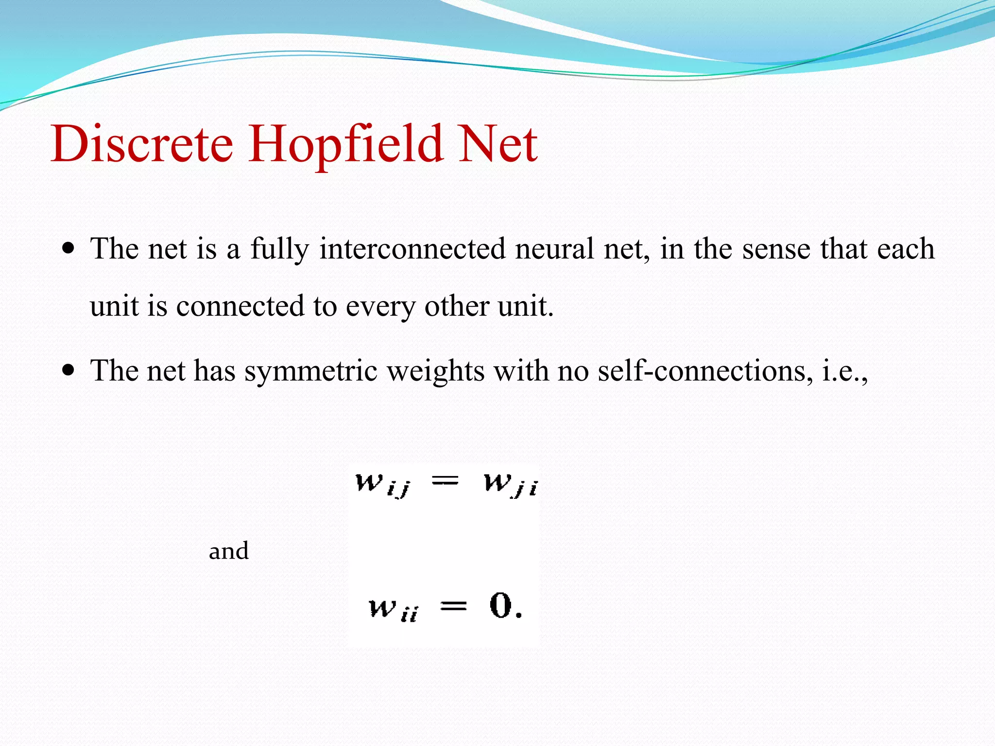 Hopfield Networks | PPTX