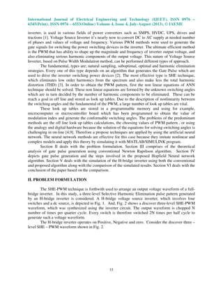 Hopfield neural network based selective harmonic elimination for h bridge | PDF