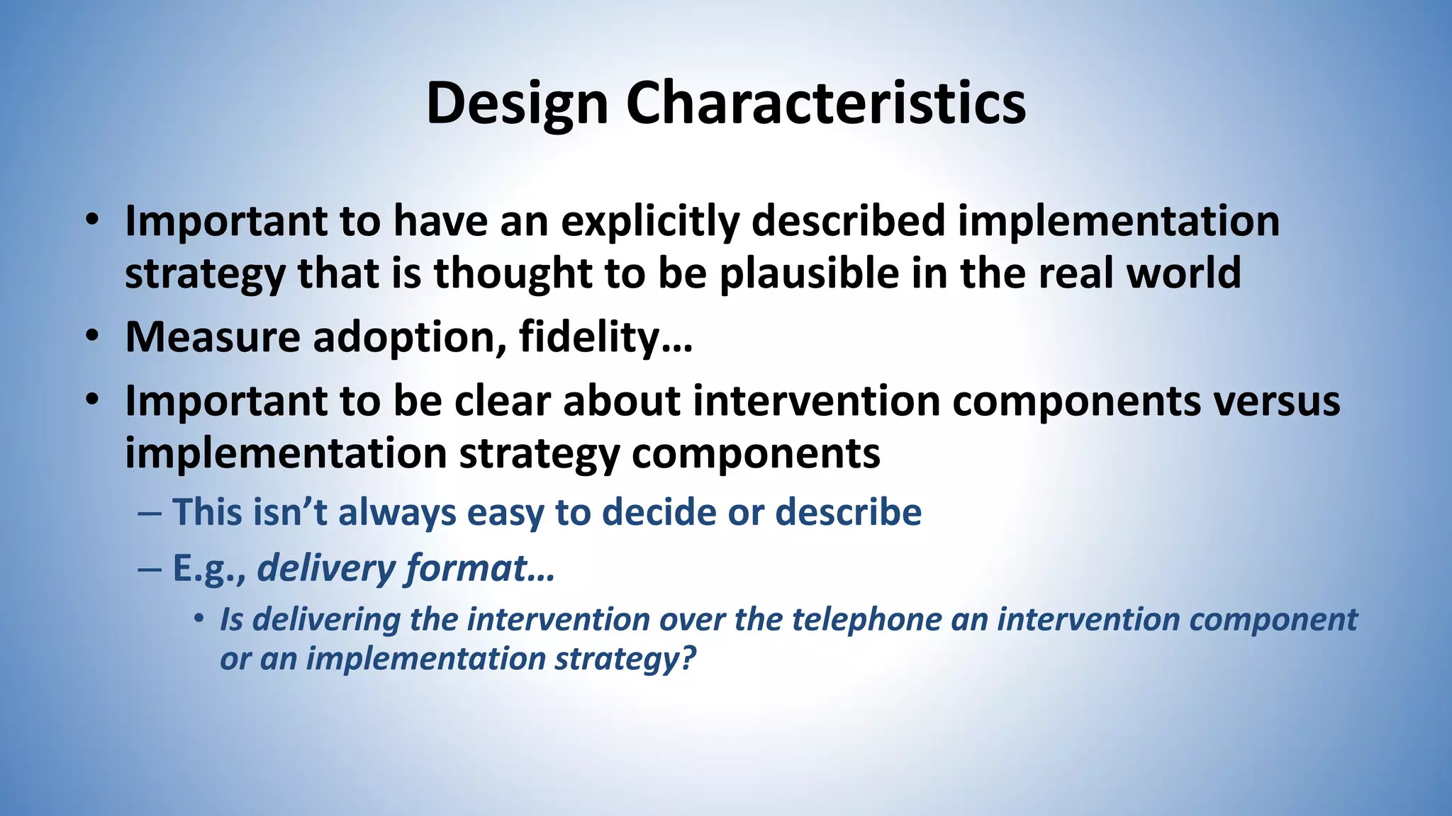 Innovative Study Designs for Implementation Research | PPTX