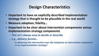 Innovative Study Designs for Implementation Research | PPTX