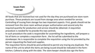 inventory control of foods | PPTX