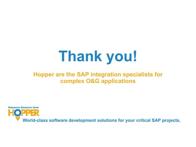Hopper sap oilgas-services | PPT