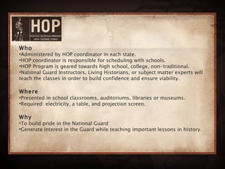 HOP Presentation For Educators | PPT