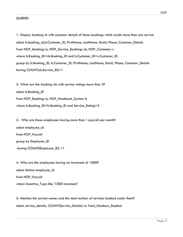 Database System for online Travel booking System. | PDF