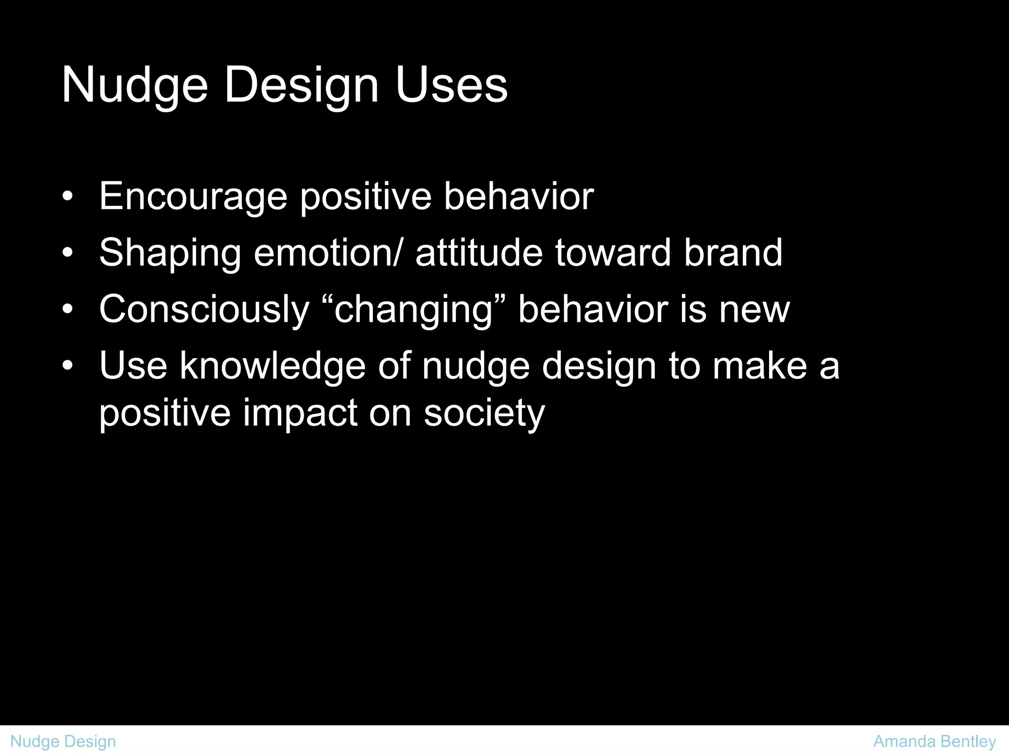 Nudge Design Presentation | PPTX