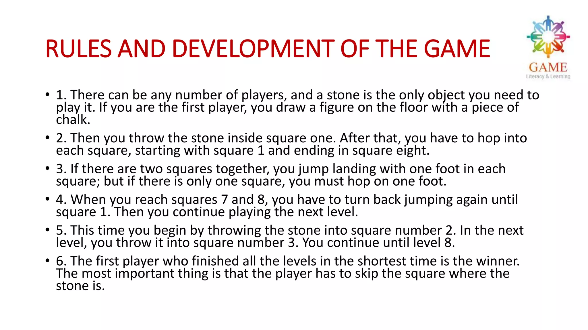 HOPSCOTCH GAME | PPTX