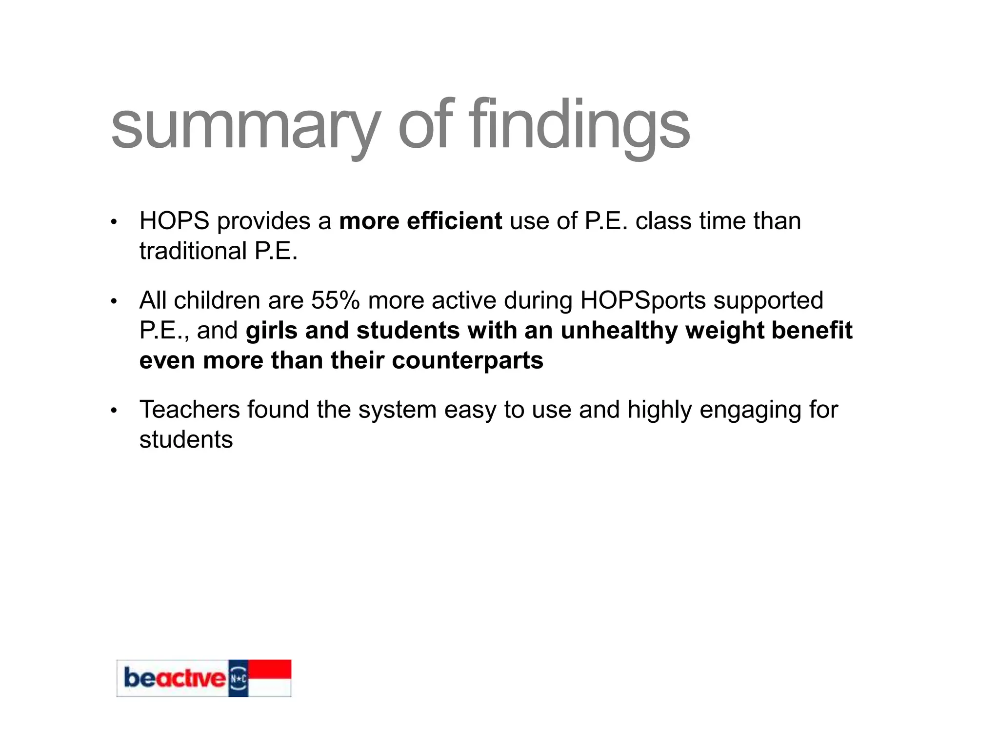 HOPSports Evaluation Project | PPT