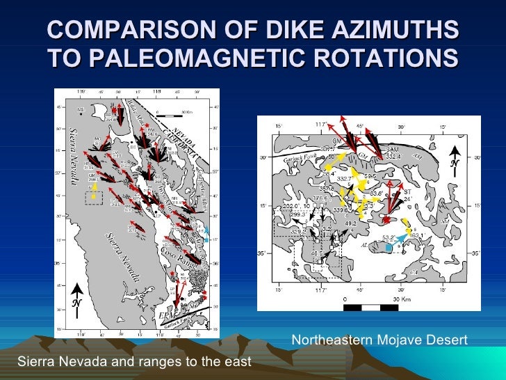 COMPARISON OF DIKE AZIMUTHS IN THE INDEPENDENCE DIKE SWARM, CALIFORNI…