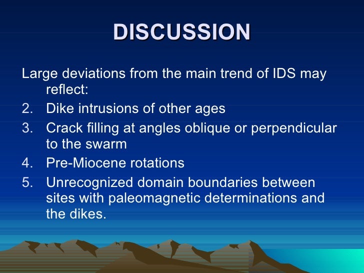 COMPARISON OF DIKE AZIMUTHS IN THE INDEPENDENCE DIKE SWARM, CALIFORNI…